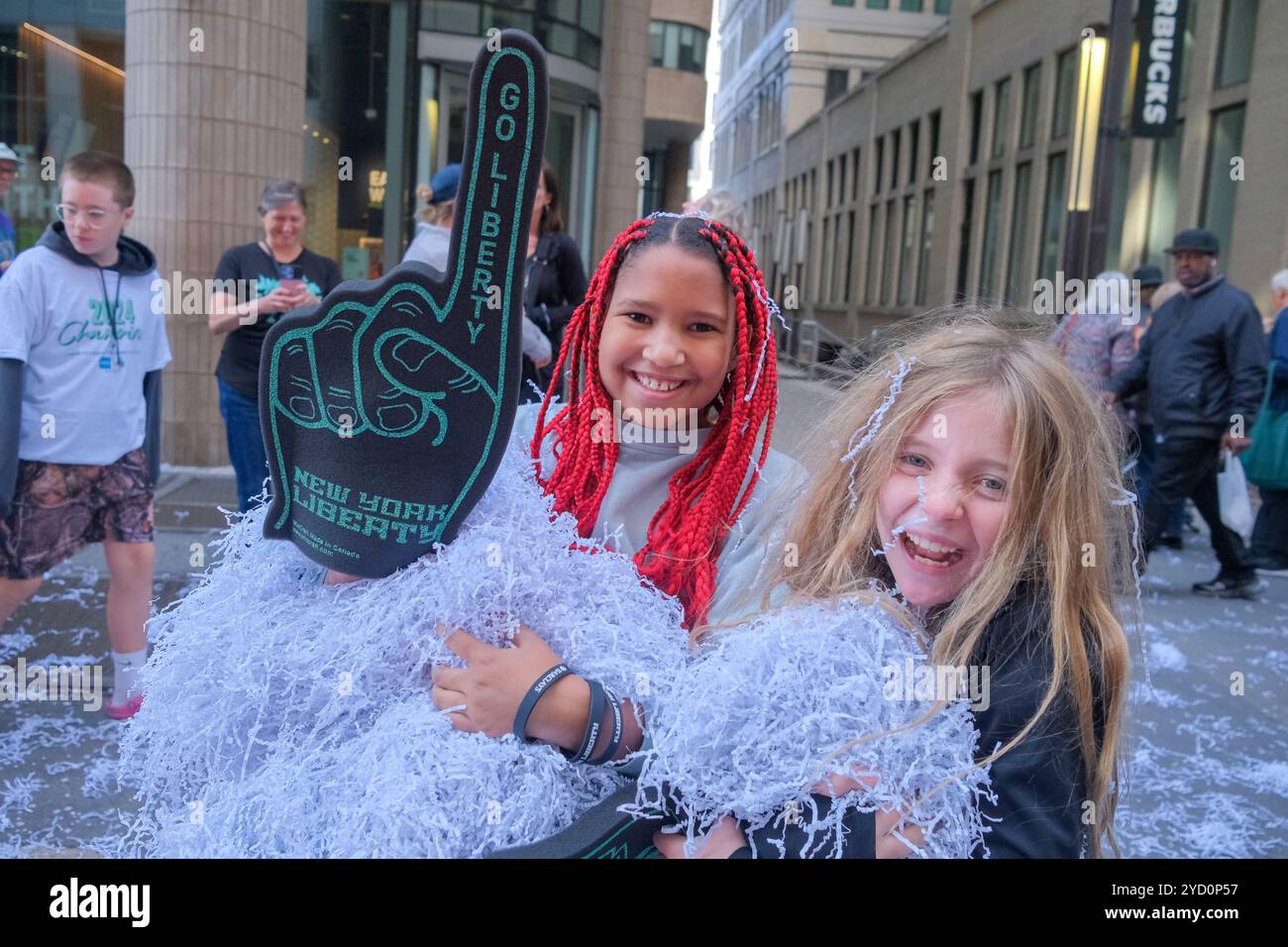 October 24, 2024, New York, New York, USA: The WNBA NY Liberty Parade ...