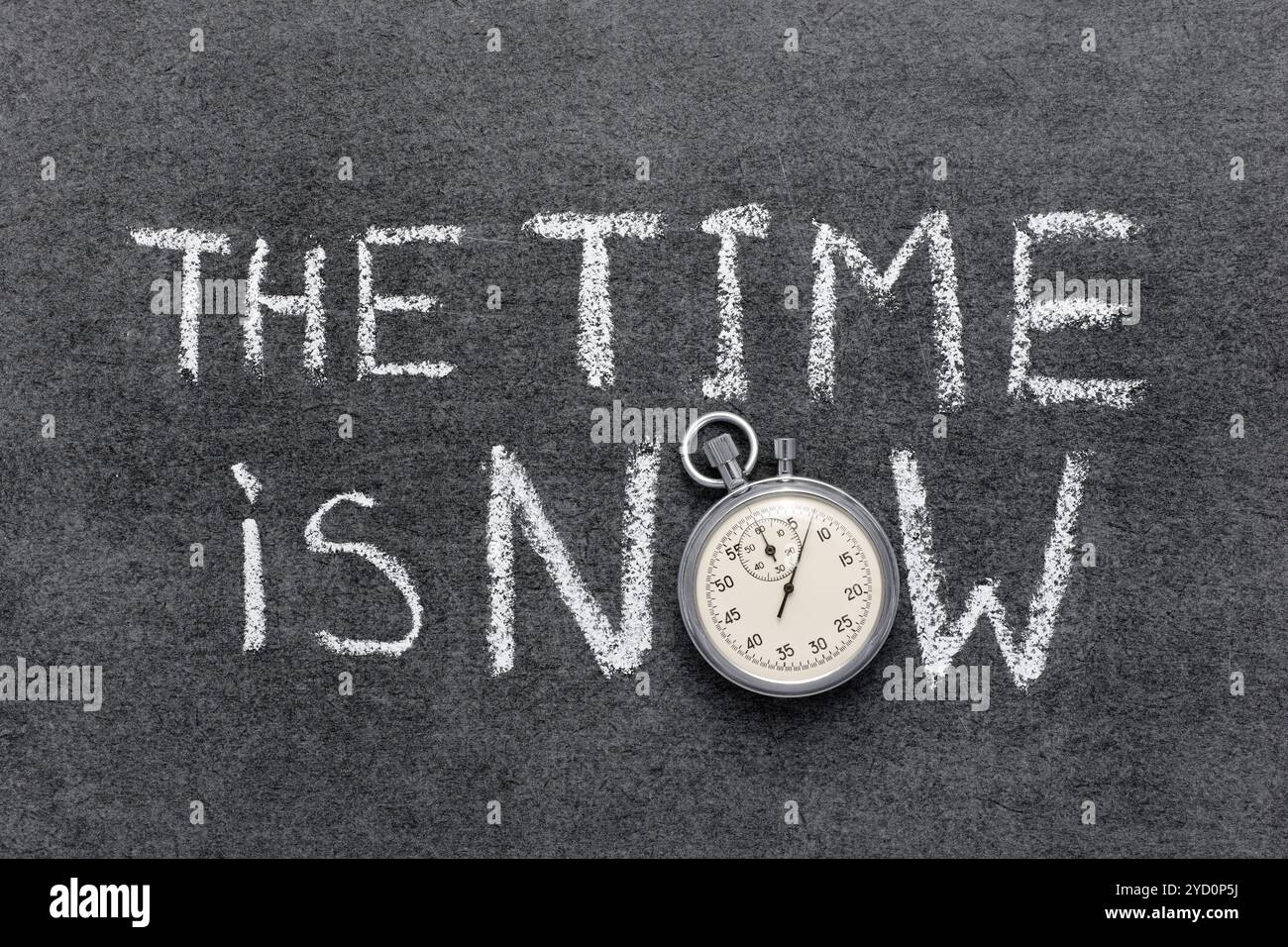 Time is now Stock Photo - Alamy
