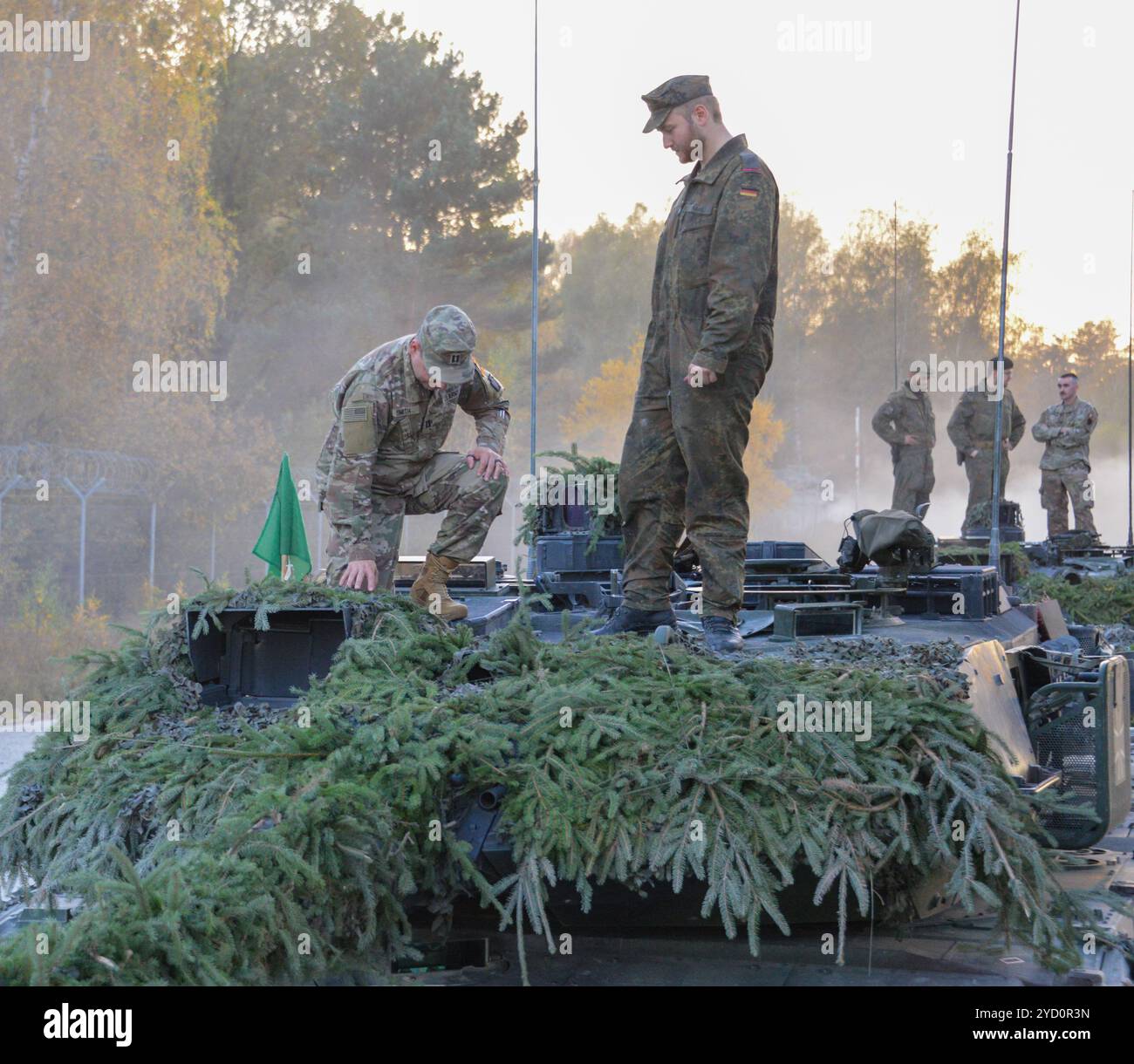 U.S. Soldiers with the Headquarters and Headquarters Company, 56th ...