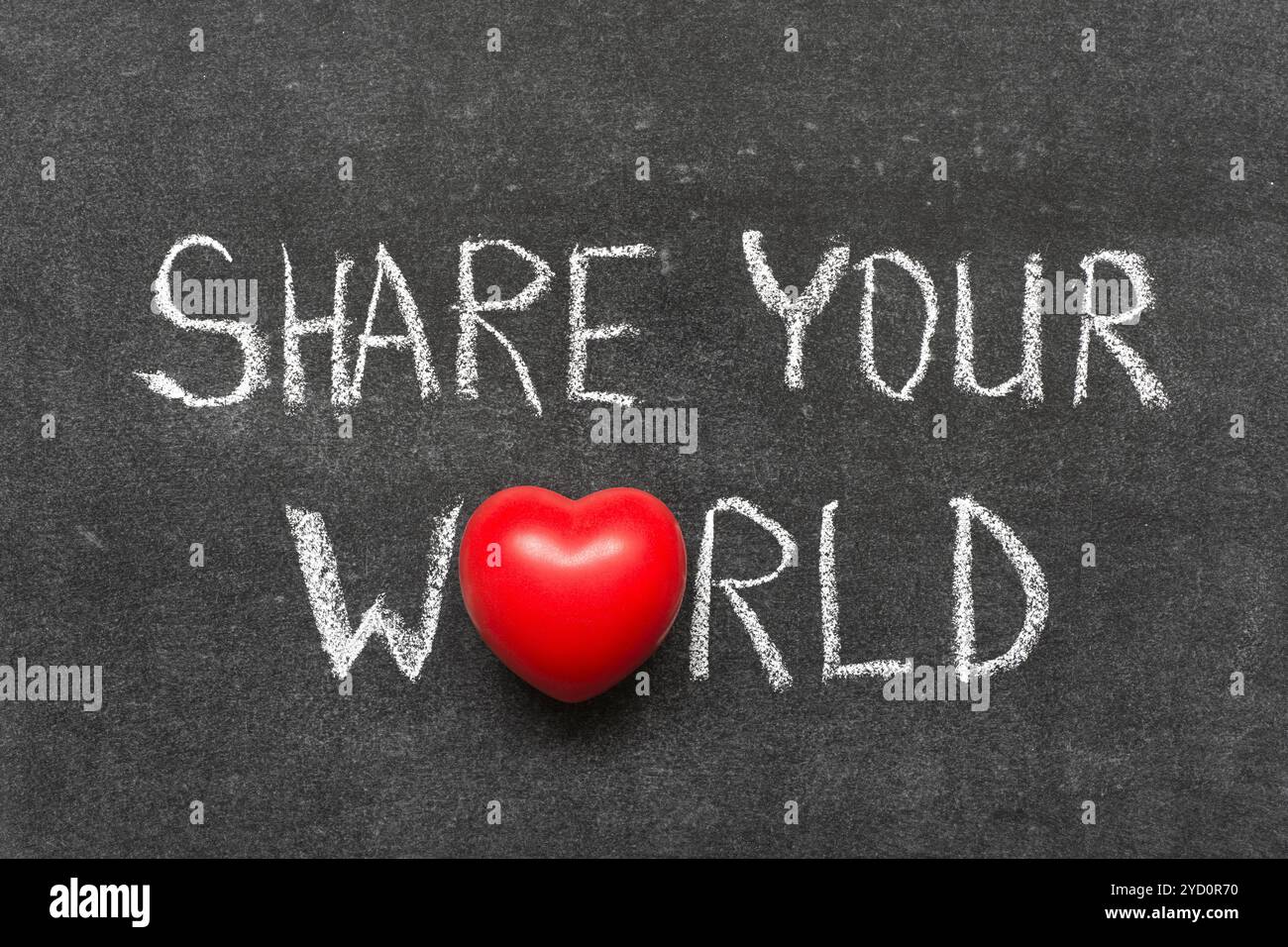 Share your world Stock Photo - Alamy