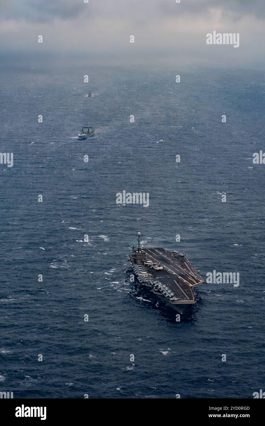 241024-N-JR318-2202 NORTH SEA (Oct. 24, 2024) From top, the U.S. Navy ...