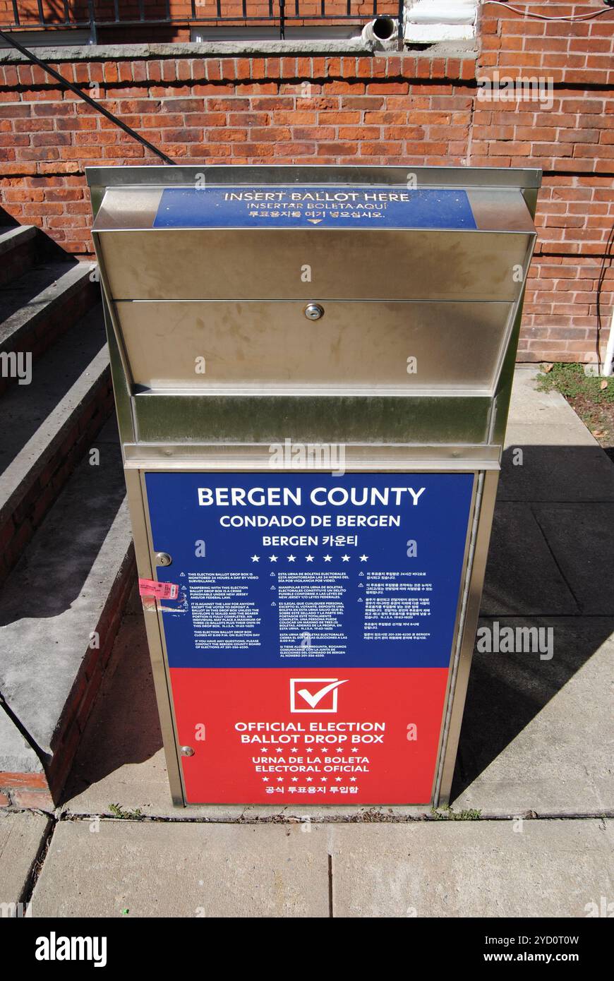 Rutherford, New Jersey, USA - October 24 2024: Official election ballot ...