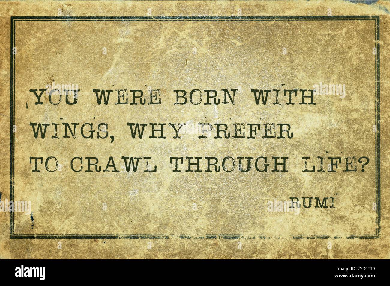 Why crawl Rumi Stock Photo - Alamy