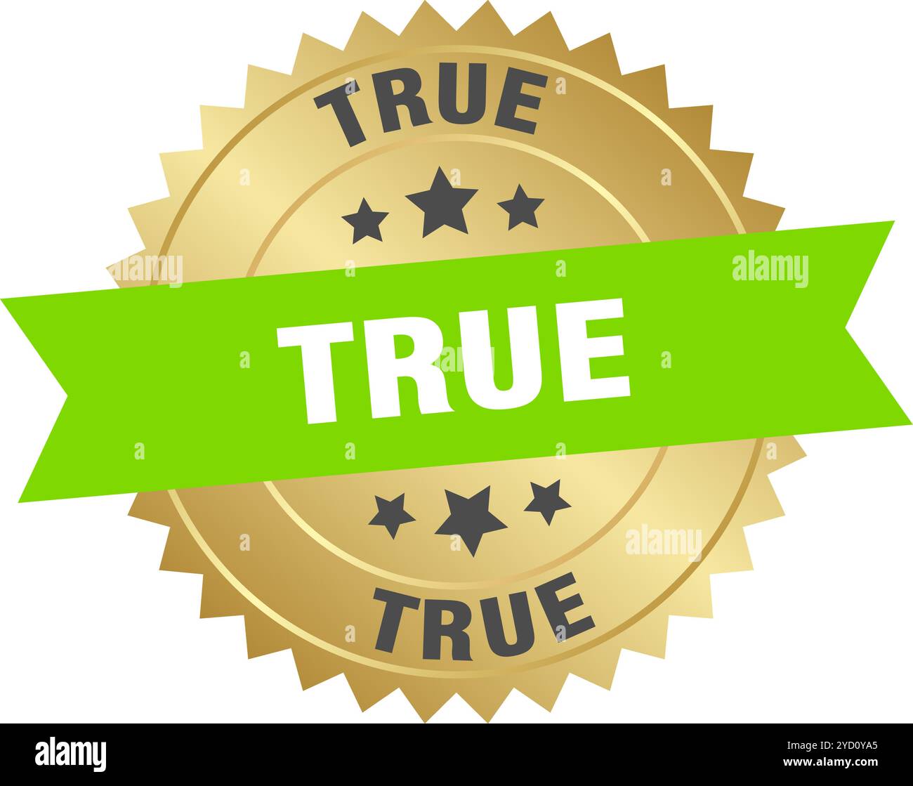 true round green and gold label isolated on transparent background ...