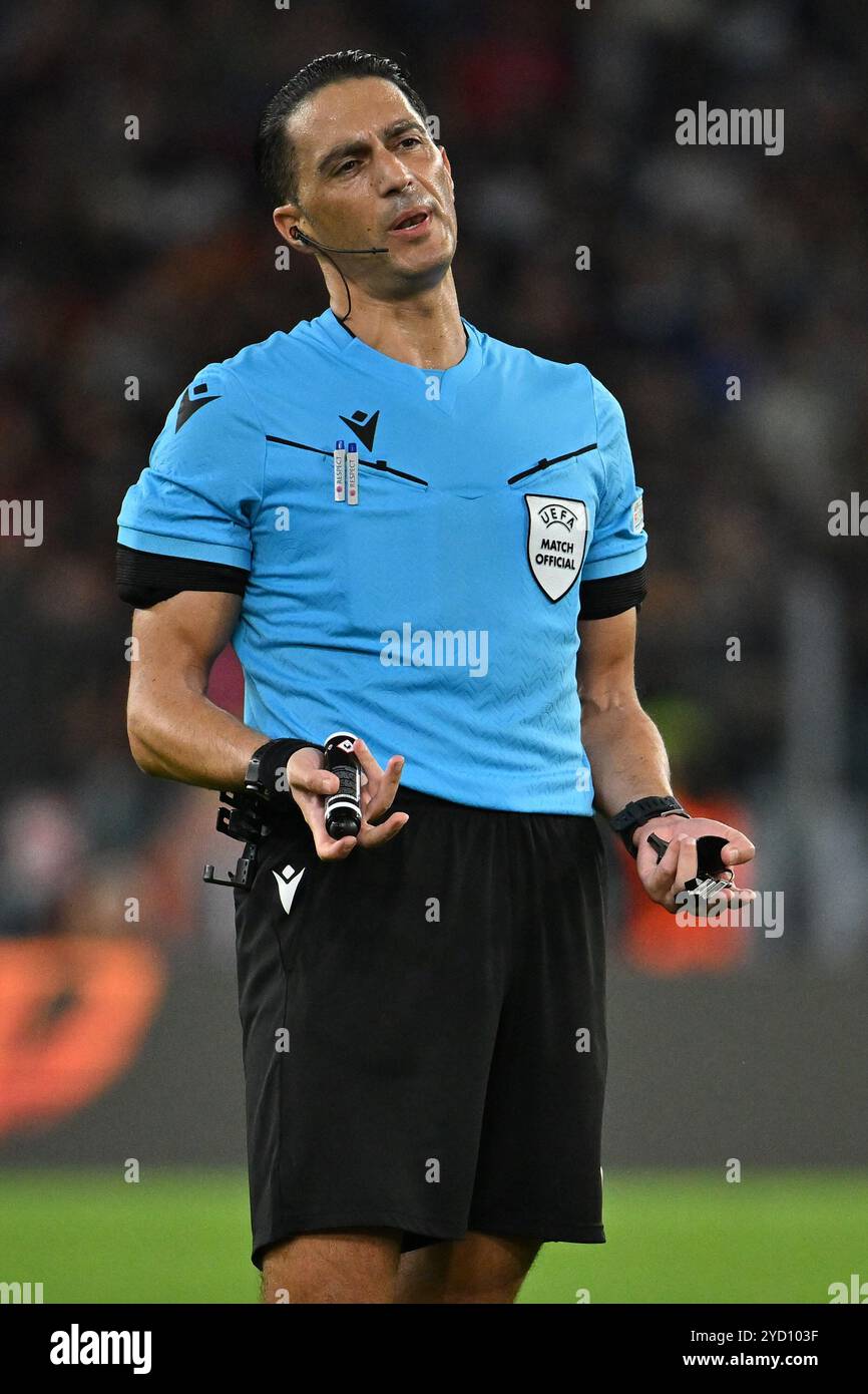 Referee Serdar Gozubuyuk (NED) during the UEFA Europa League 2024/25 ...