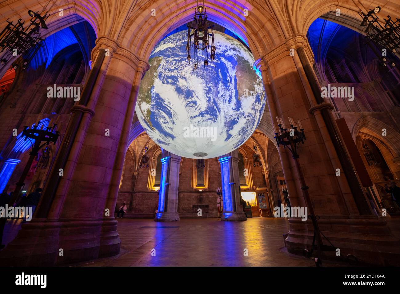 London, UK. 24th October, 2024. Gaia earth installation at Southwark ...