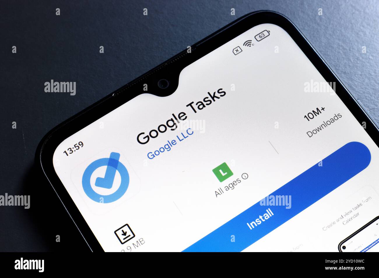 October 24, 2024, Portugal. In this photo illustration, the Google Tasks app logo is displayed ...