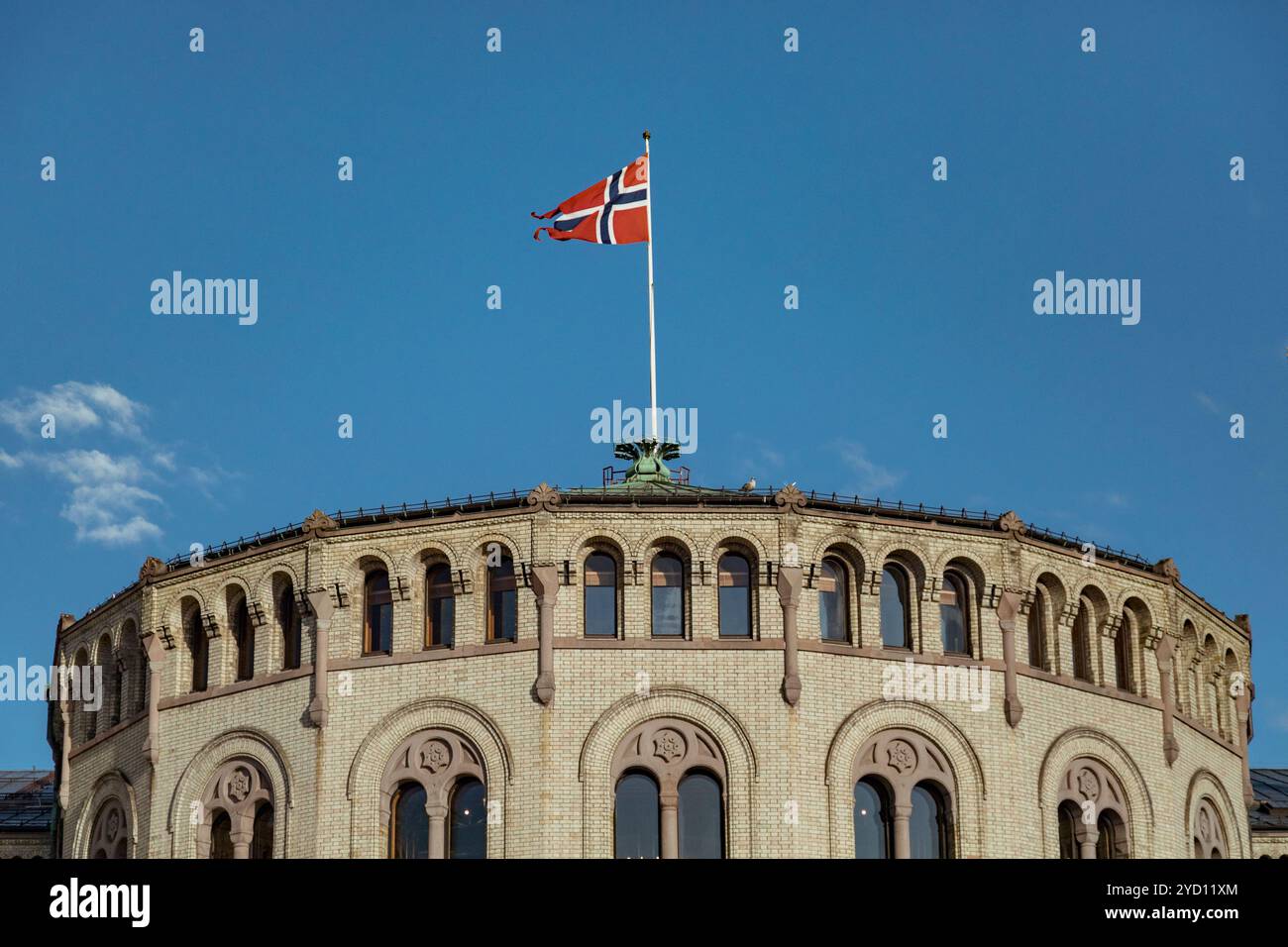 The Storting building showcases classical architecture with its ...
