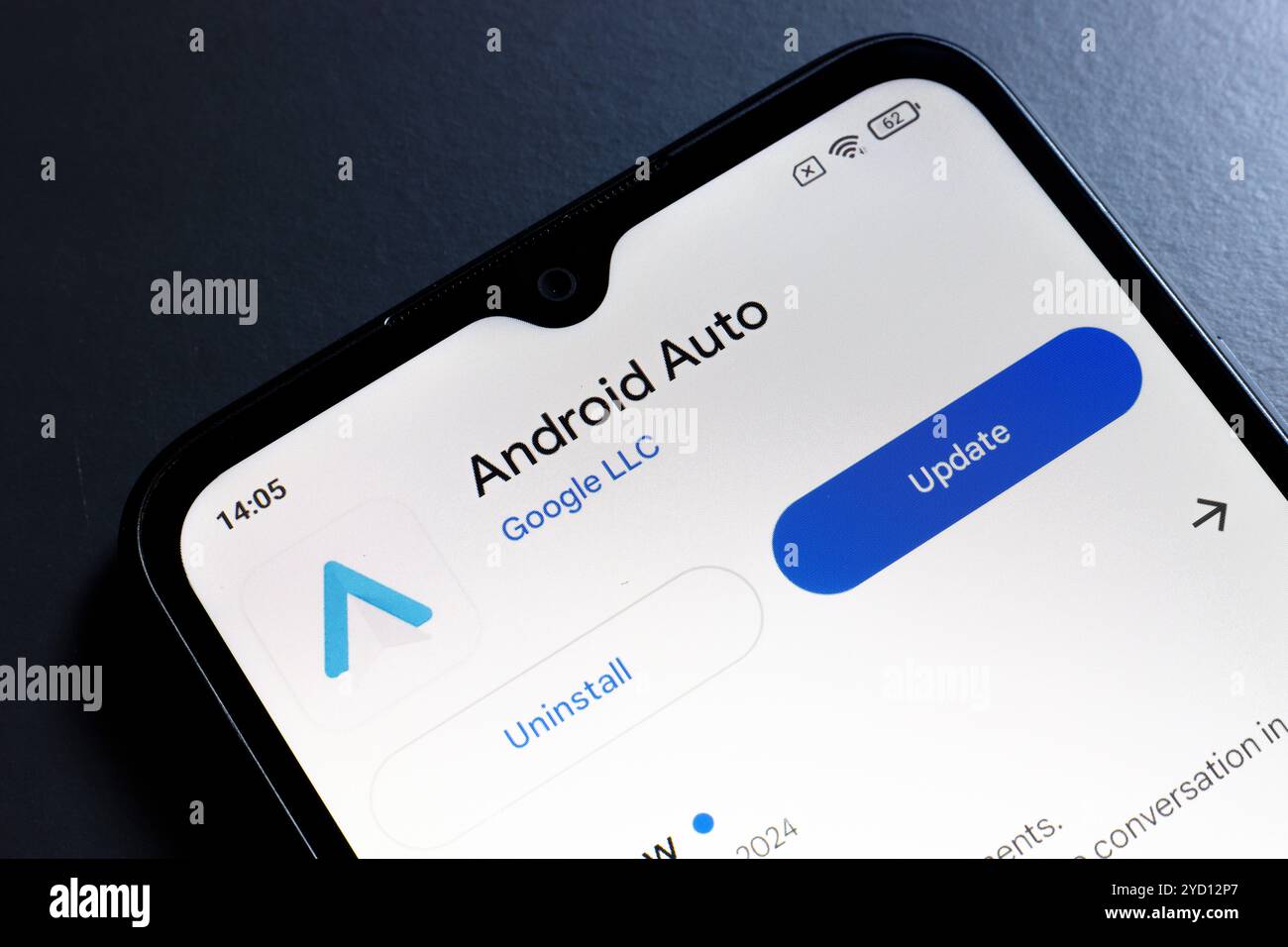 October 24, 2024, Portugal. In this photo illustration, the Android ...