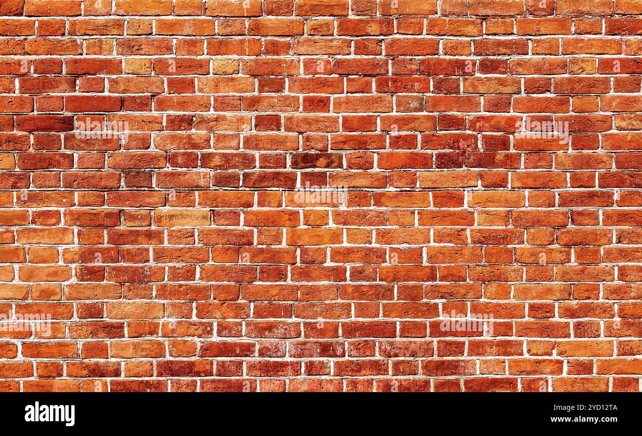 Vintage red brick wall as background texture Stock Photo - Alamy