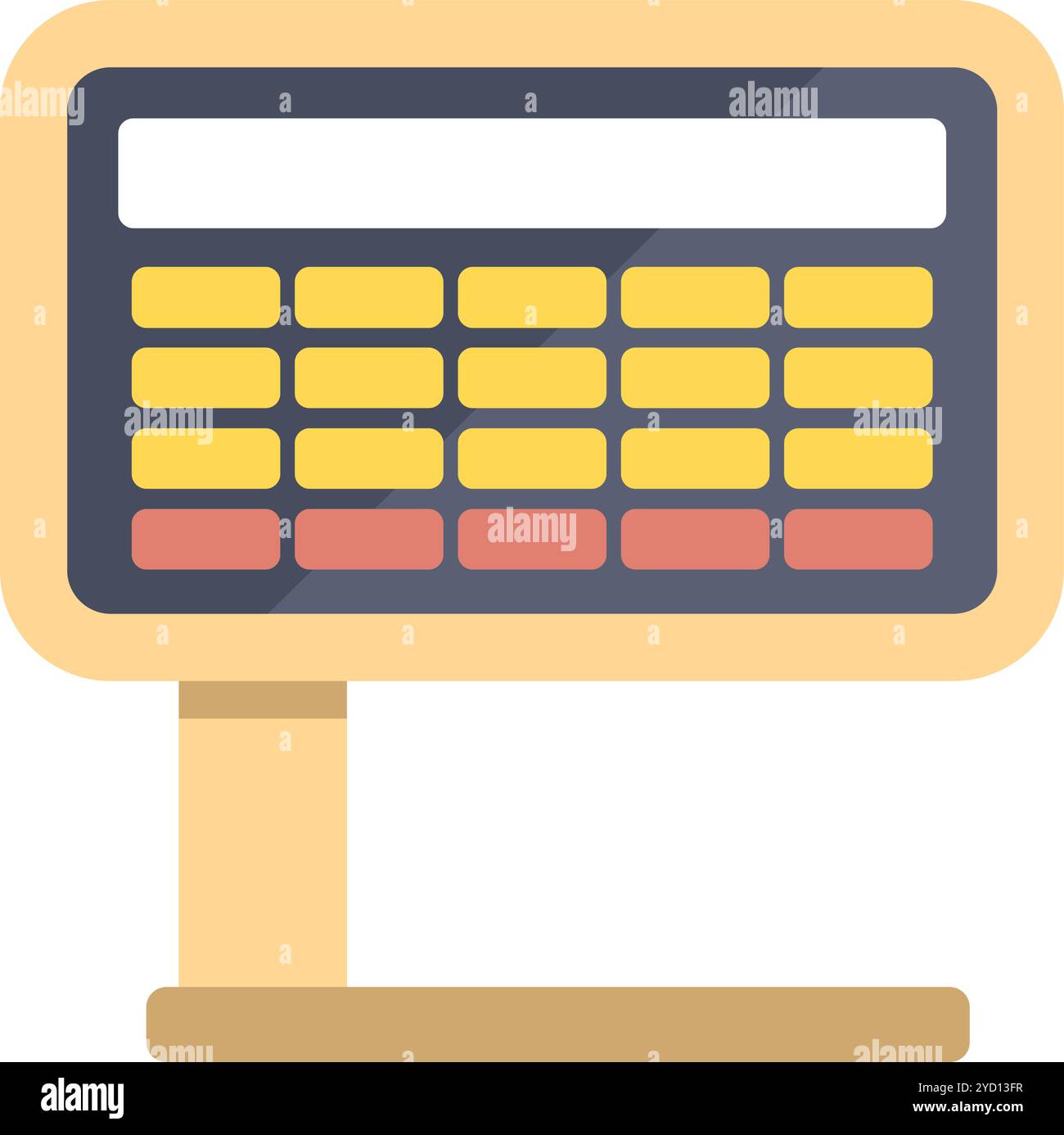 Modern electronic price display board is showing numbers in a ...
