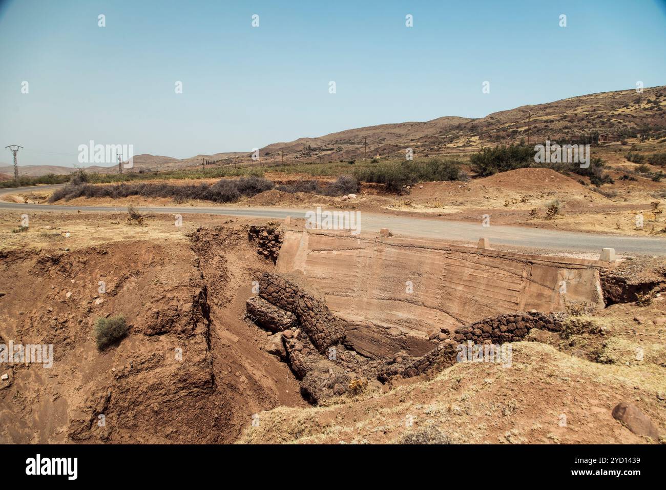 The striking landscape showcases distinctive aeolian landforms formed ...