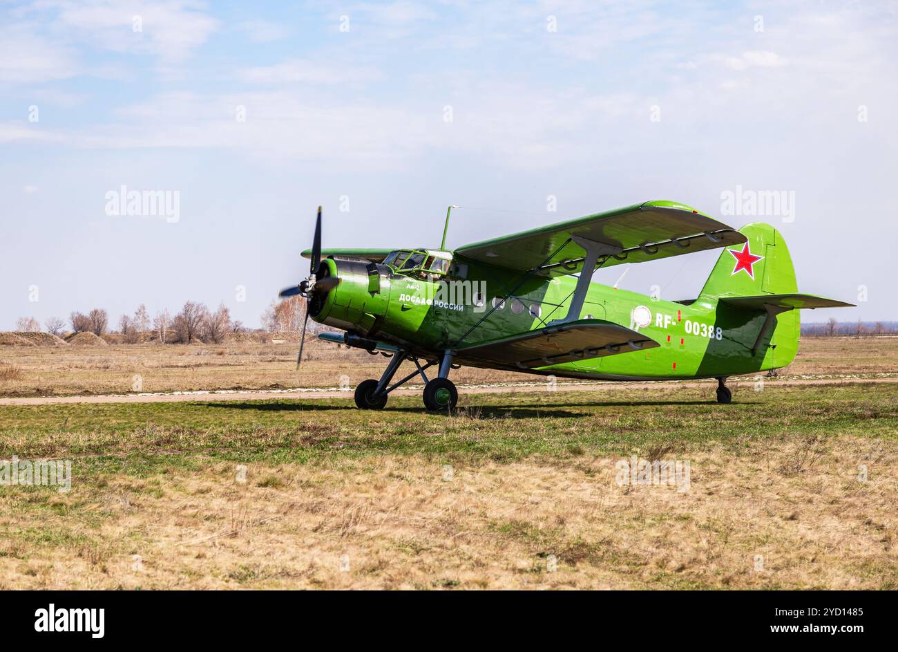 Antonov An-2 a Soviet mass-produced single-engine biplane Stock Photo ...