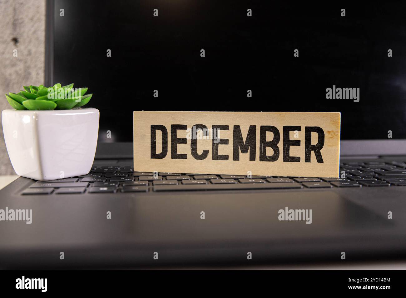 December symbol. Conceptual word December on wooden blocks on beautiful ...