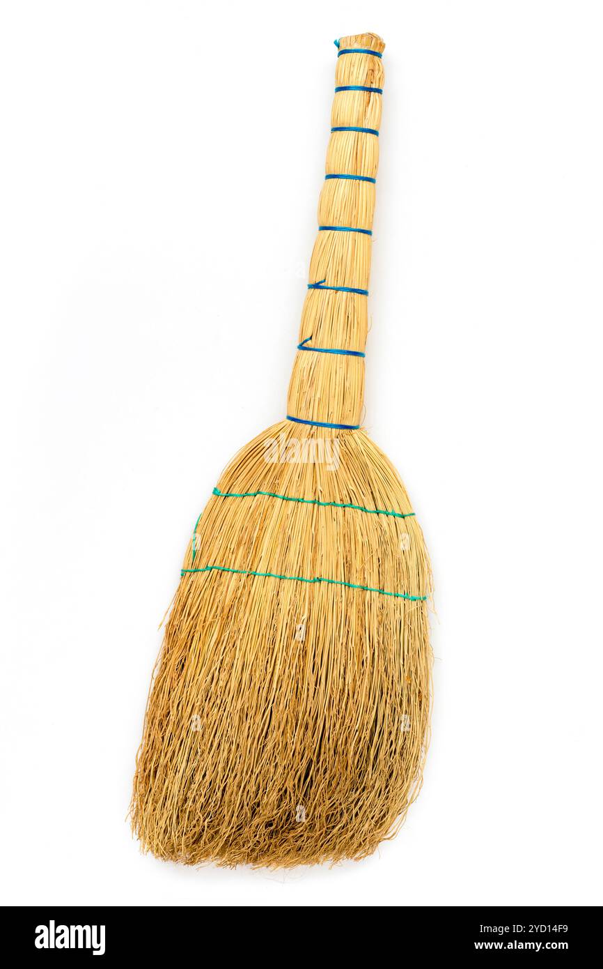Straw sweeping broom hi-res stock photography and images - Alamy