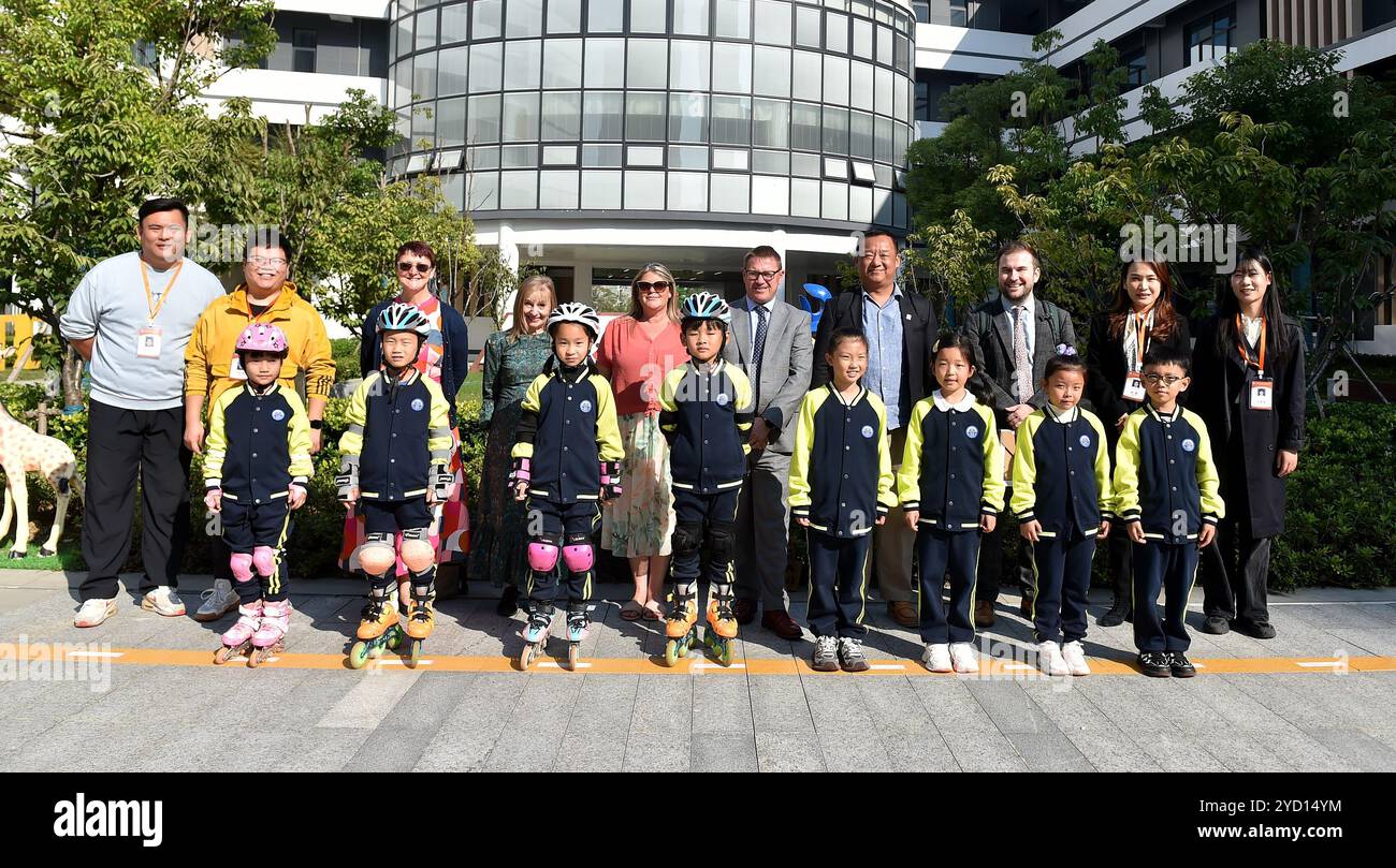 HEFEI, CHINA - OCTOBER 24, 2024 - An education delegation from Derby ...