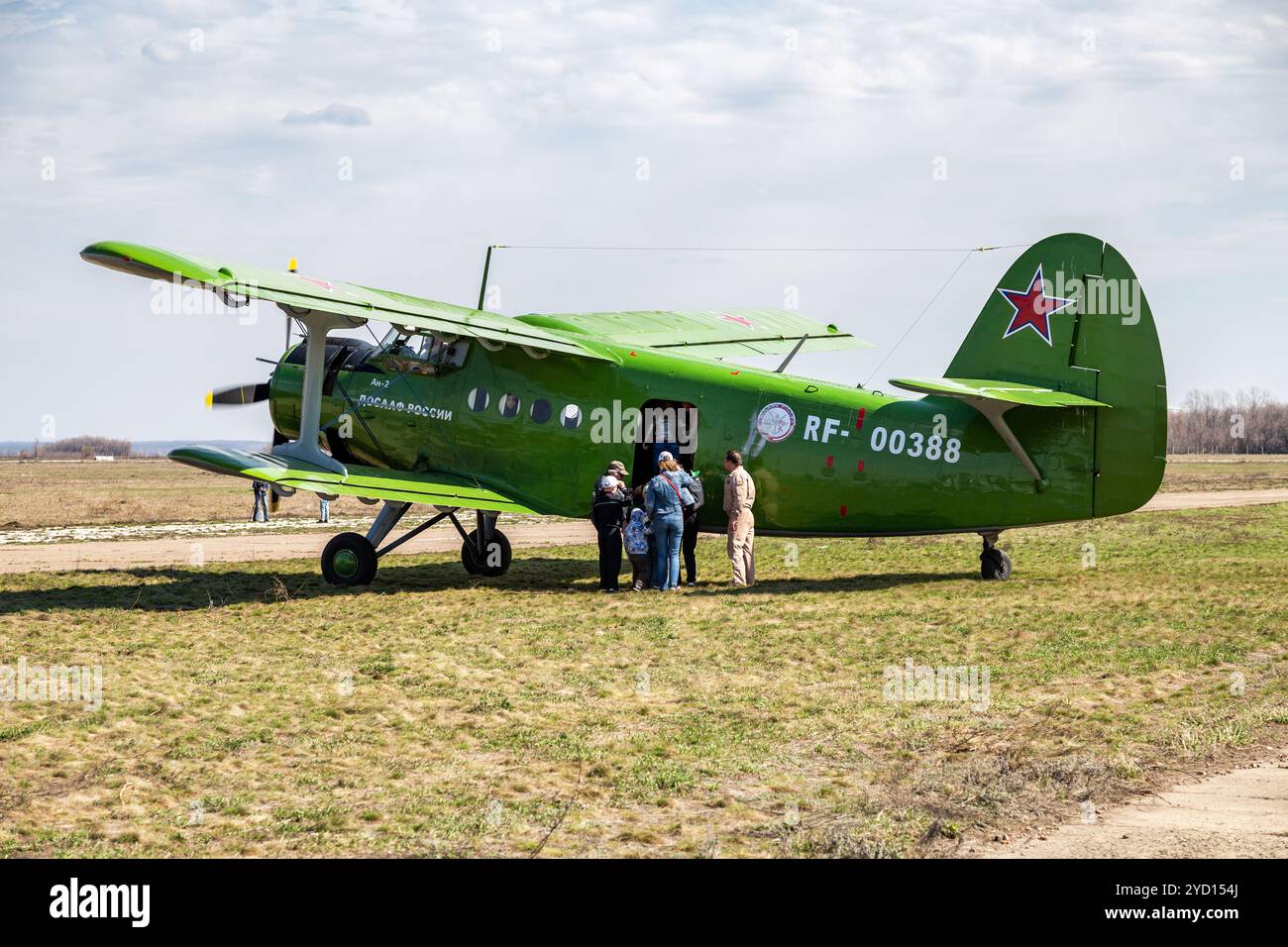 Antonov An-2 a Soviet mass-produced single-engine biplane Stock Photo ...