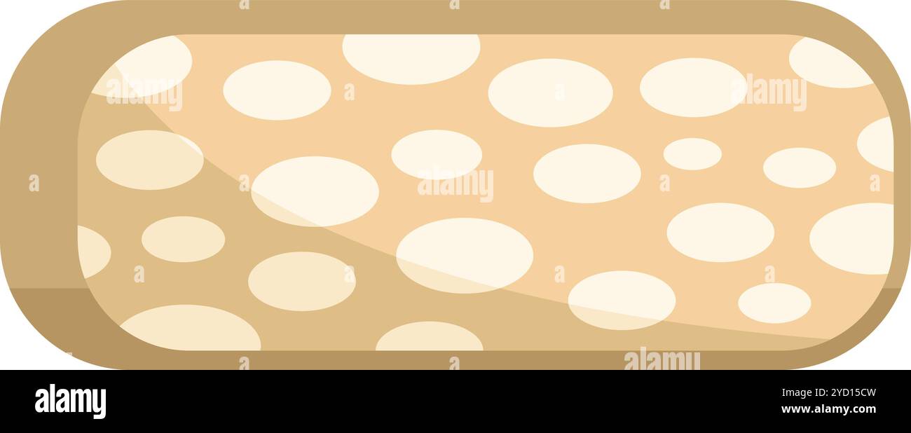 This vector illustration features a block of tempeh, showing its ...