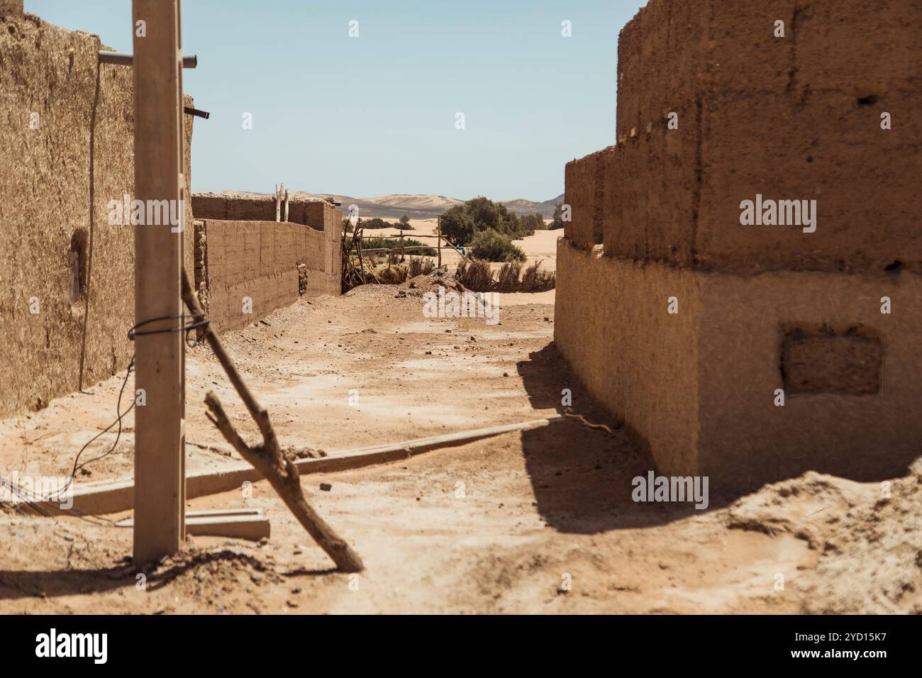 This location showcases ancient pueblo buildings in the Sahara Desert ...