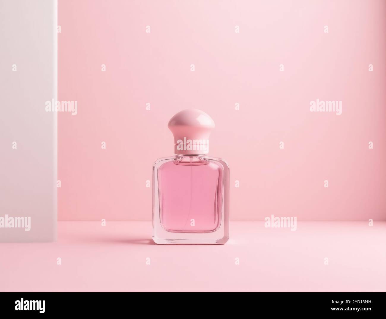 Product Photography of Pink Rectangle Glass Perfume Bottle with Light ...