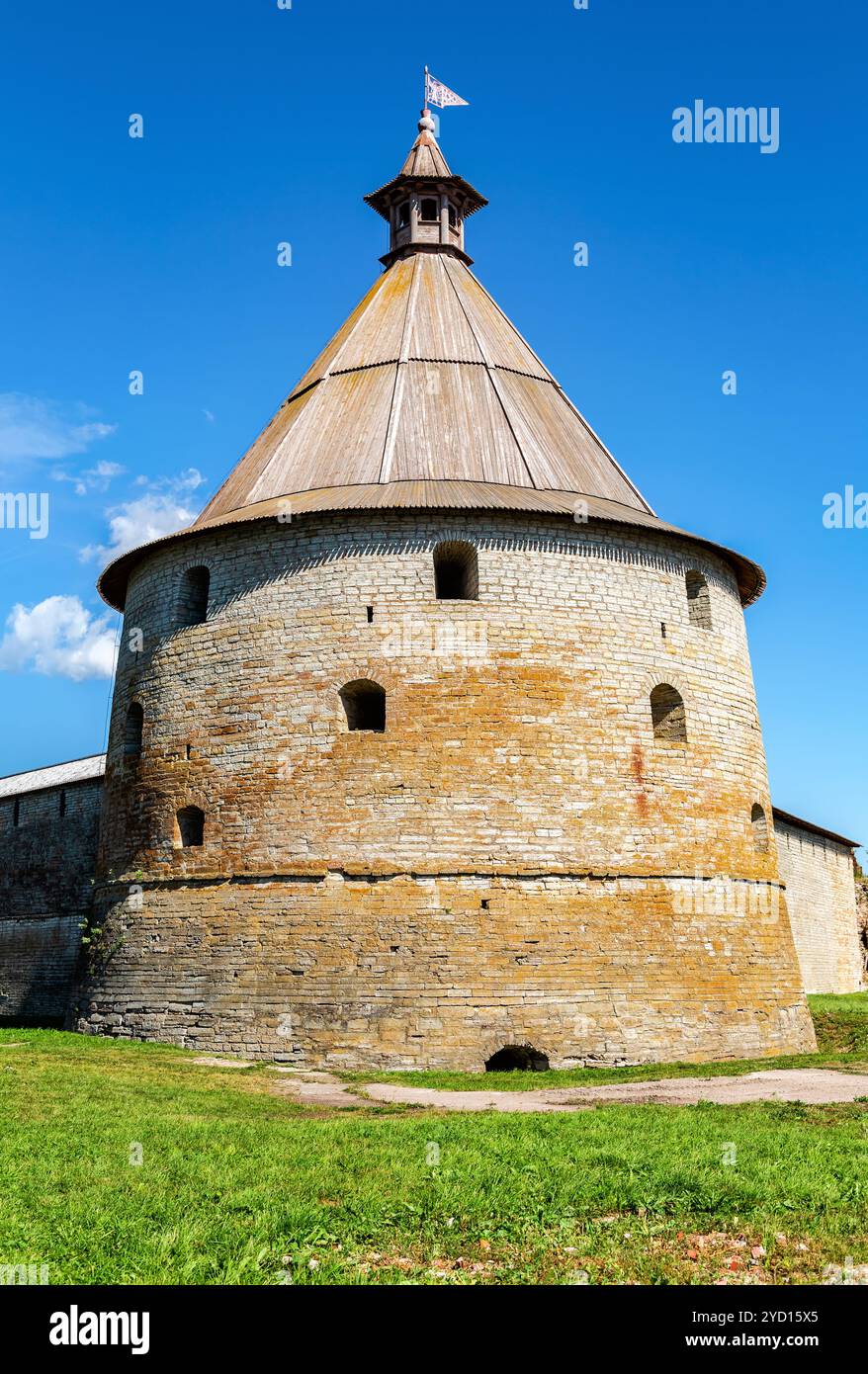 Historical Oreshek fortress is an ancient Russian fortress Stock Photo ...