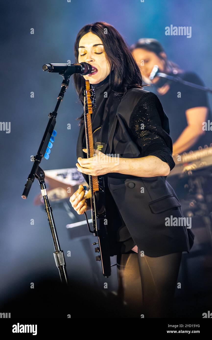 Milan Italy. 22th oct 2024. The American singer-songwriter Anne Erin Clark known on stage as ST ...