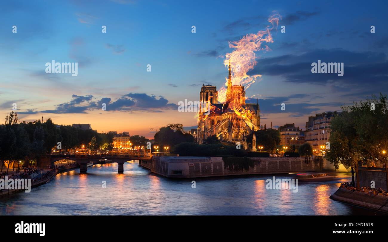 City fire night hi-res stock photography and images - Alamy