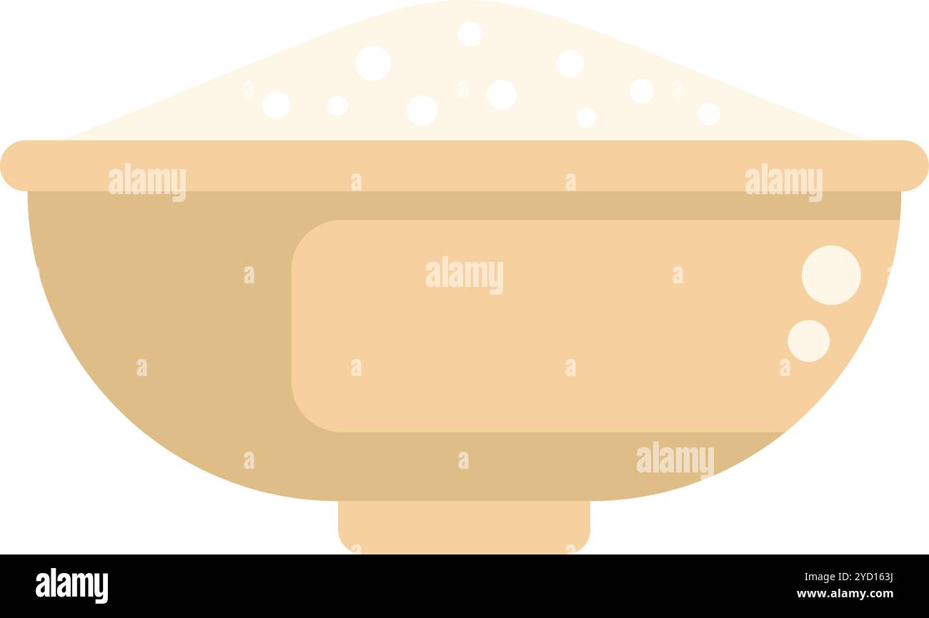 Ceramic bowl overflowing with fluffy white rice, representing a healthy ...