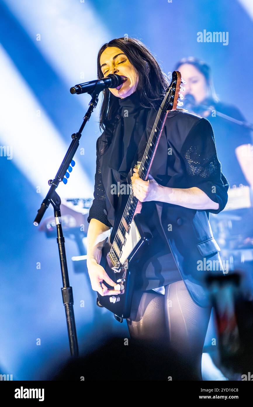 Milan Italy. 22th oct 2024. The American singer-songwriter Anne Erin Clark known on stage as ST ...