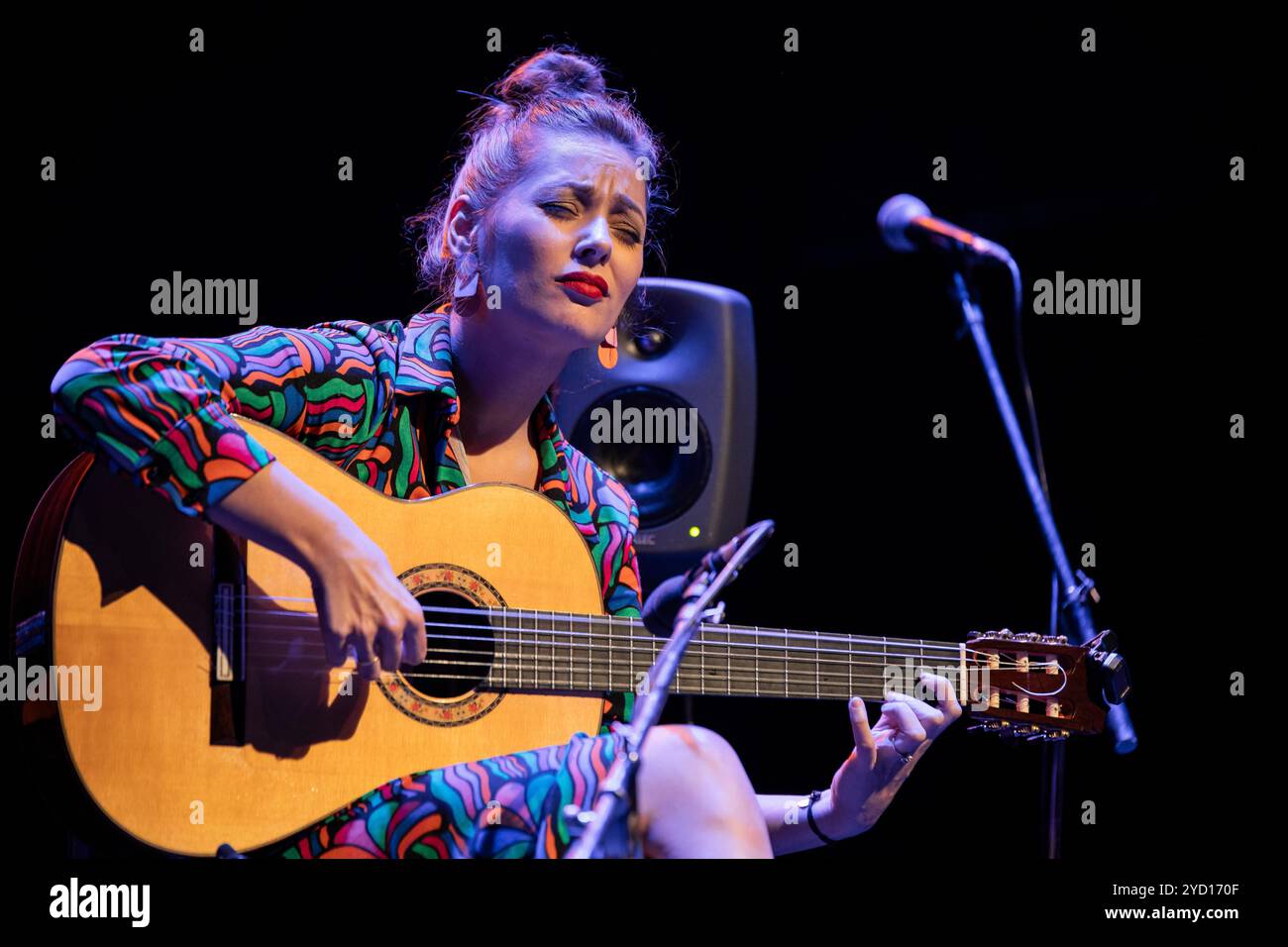 Barcelona, Spain. 2024.10.24. Mercedes Luján guitarist perform on stage ...