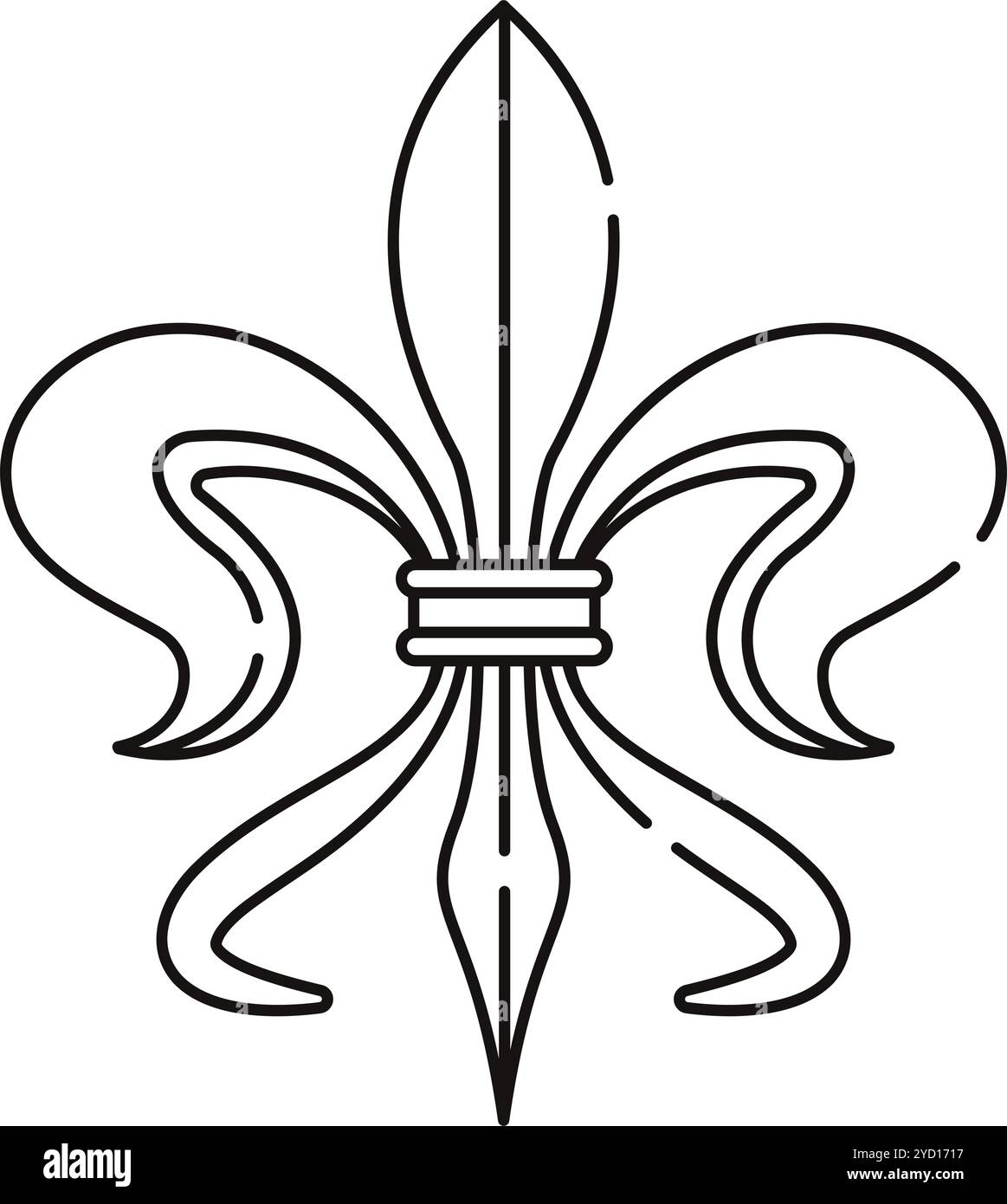 Fleur de lys coat of arms symbol icon Vector Stock Vector Image & Art ...