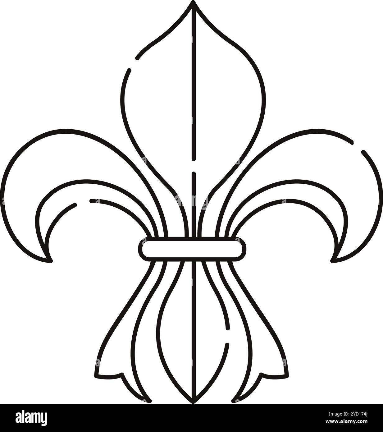 Fleur de lys coat of arms symbol icon Vector Stock Vector Image & Art ...