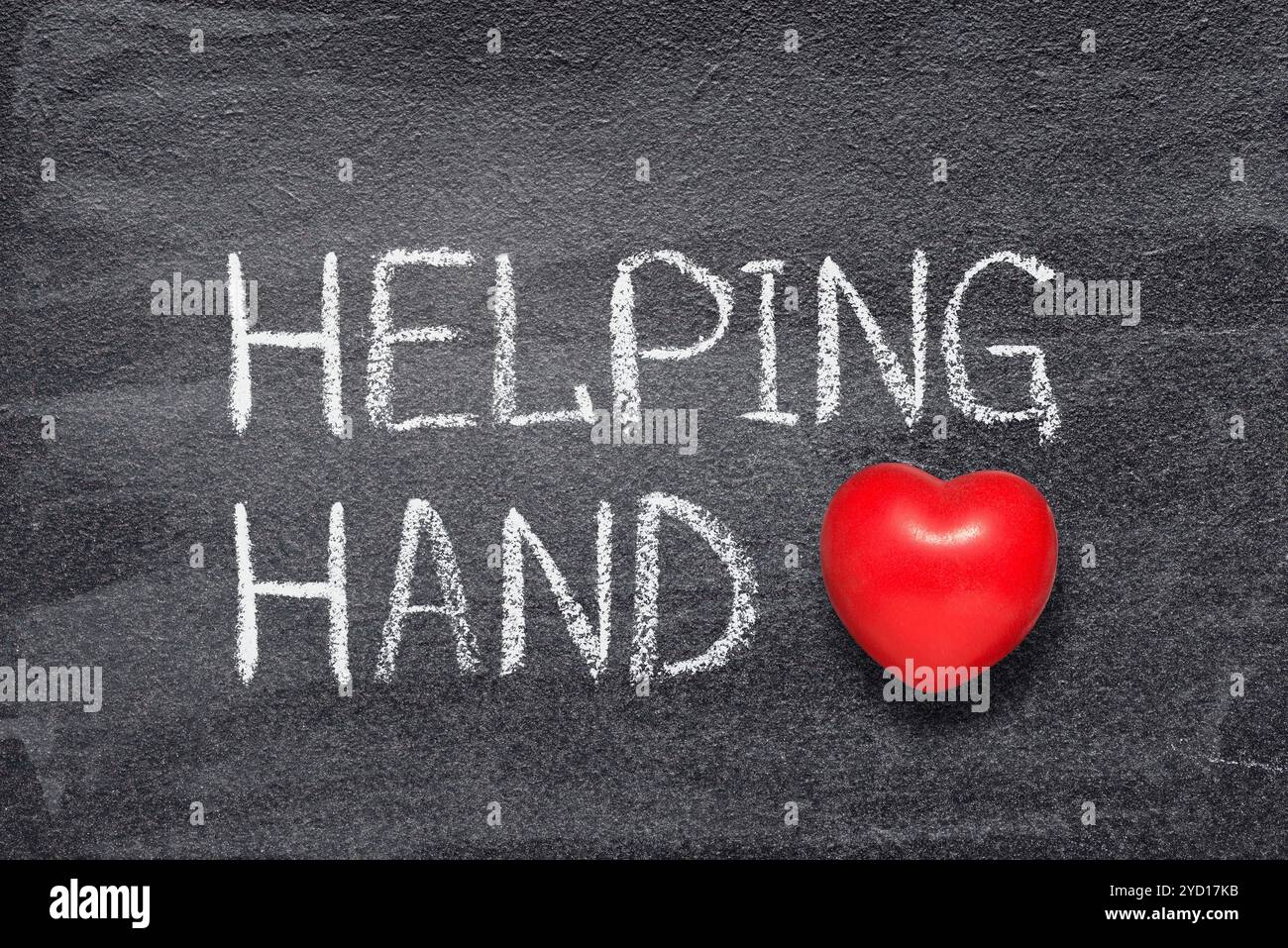 Helping hand heart Stock Photo - Alamy