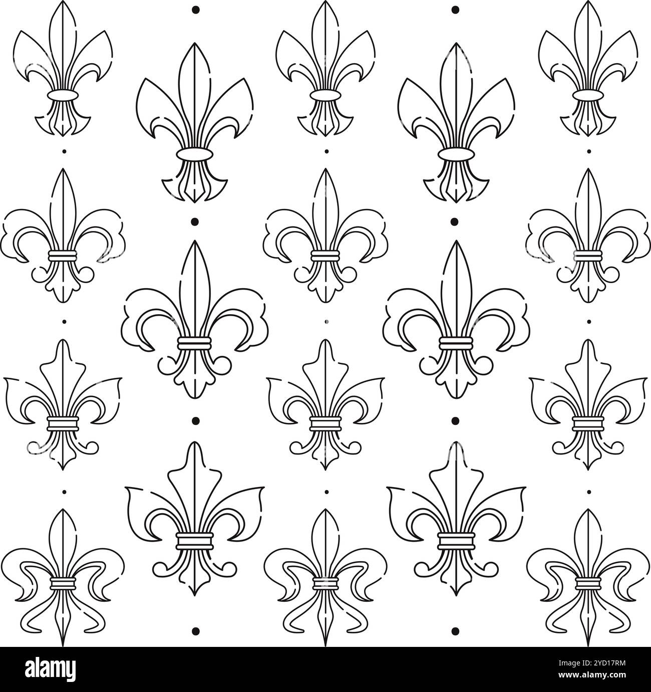 Fleur de lys symbol pattern background Vector Stock Vector Image & Art ...