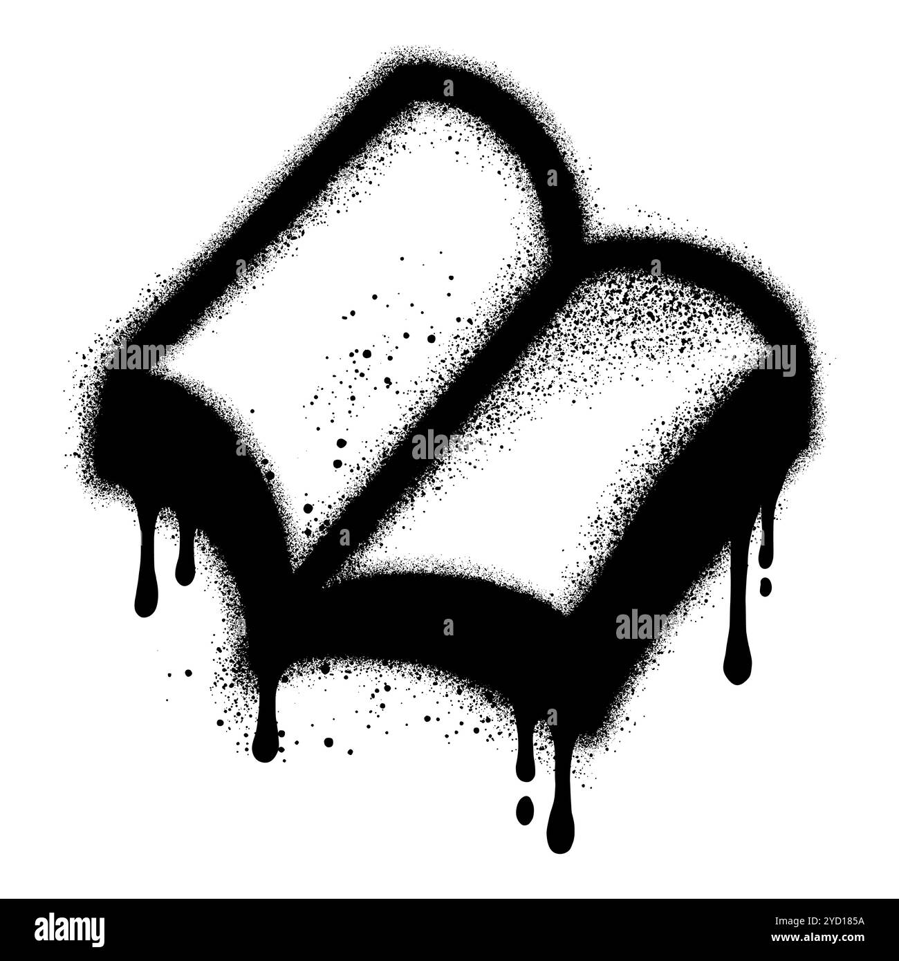 Book graffiti with black spray paint. vector illustration Stock Vector ...