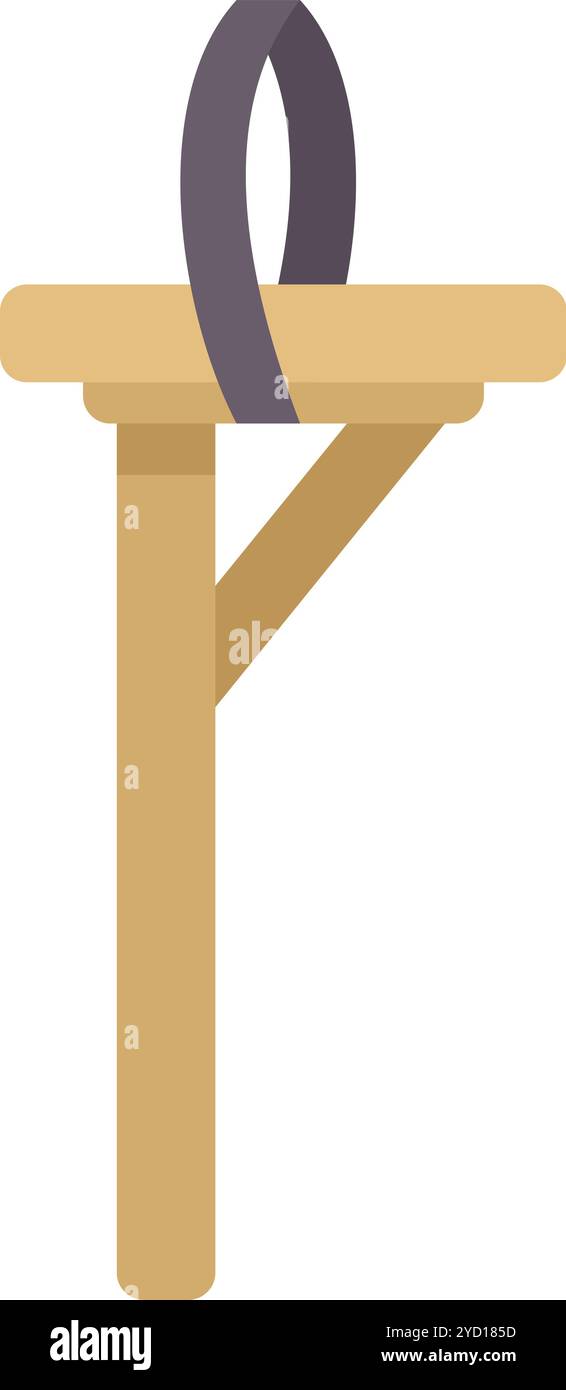 Simple wooden sign post with hanging sign showing the way to put your ...