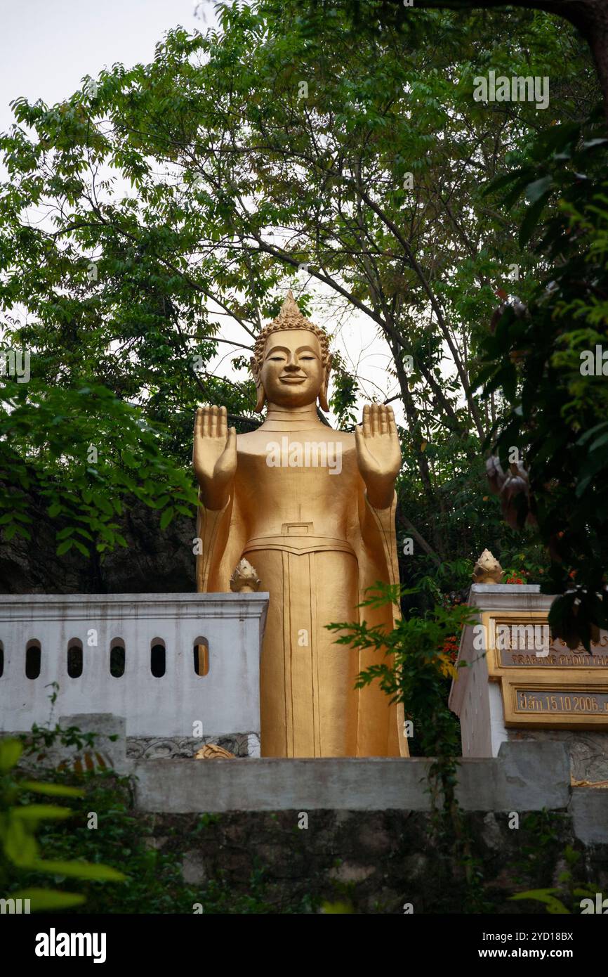 Buddhist statues near Luang Prabang, Laos Stock Photo - Alamy