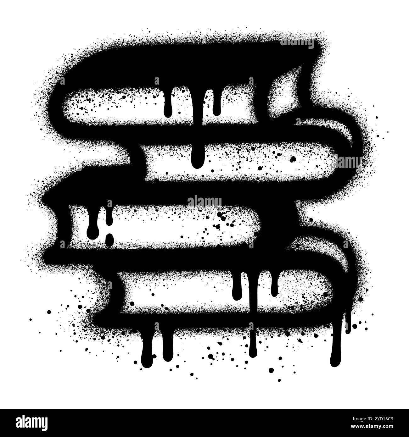 Book graffiti with black spray paint. vector illustration Stock Vector ...