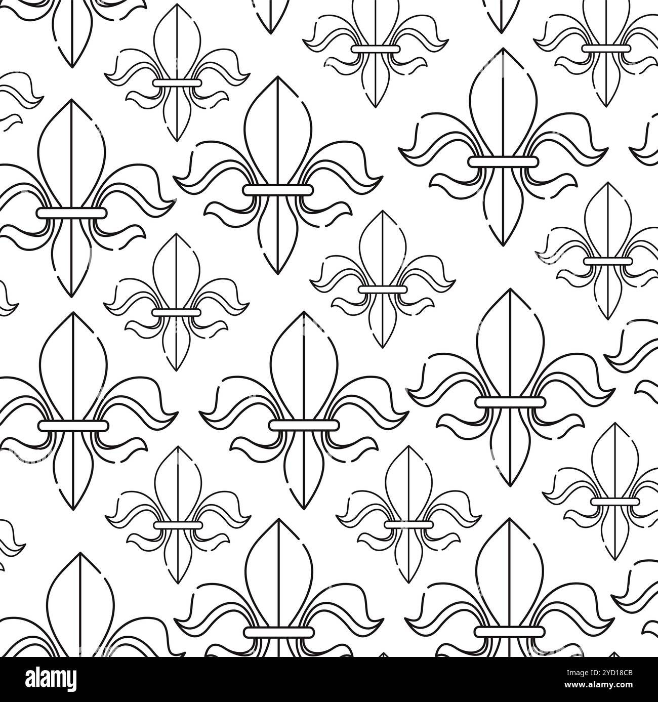 Fleur de lys symbol pattern background Vector Stock Vector Image & Art ...