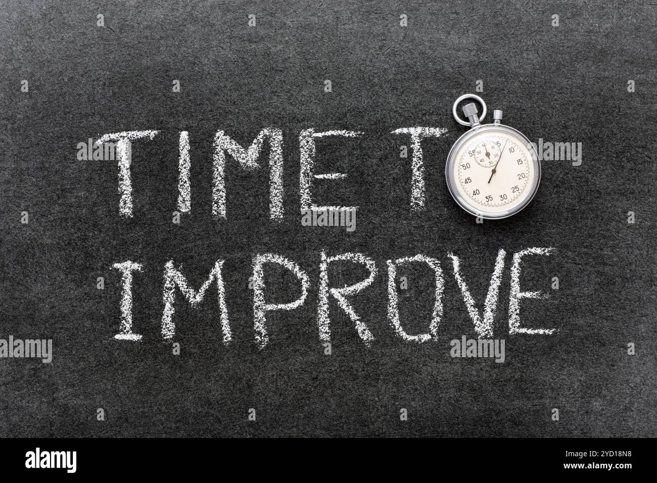 Time to improve Stock Photo - Alamy