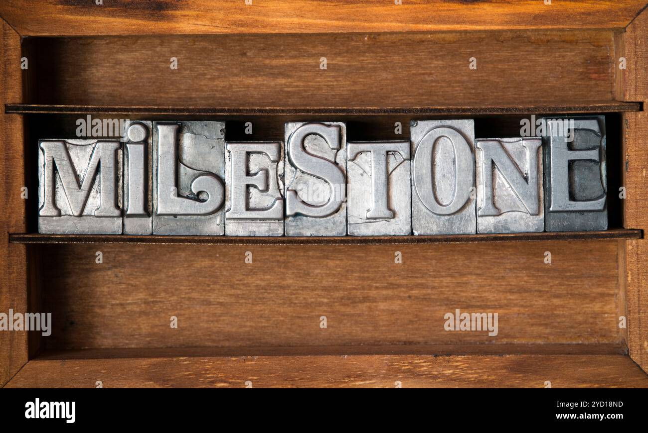 Milestone word hi-res stock photography and images - Alamy