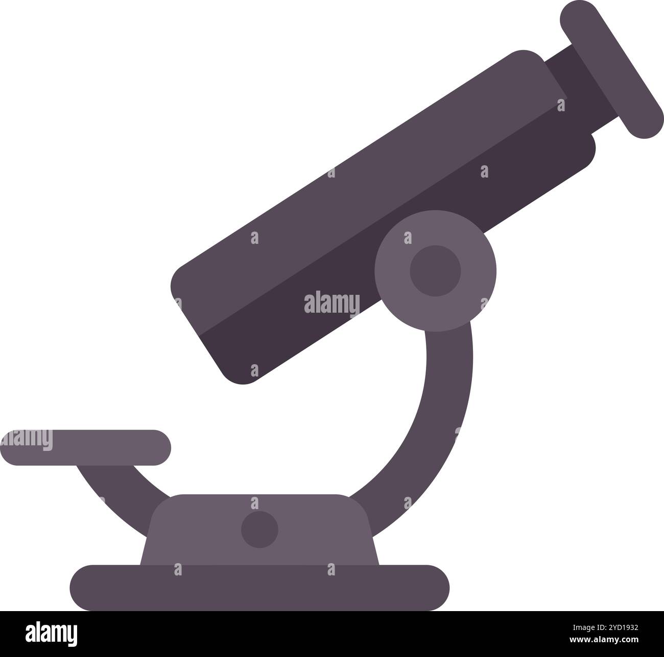 Simplified vector illustration of a microscope, perfect for ...
