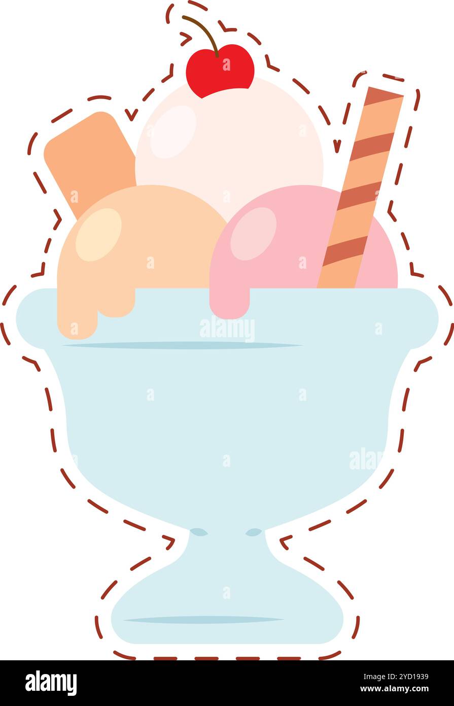 Ice cream sundae icon Vector Stock Vector Image & Art - Alamy