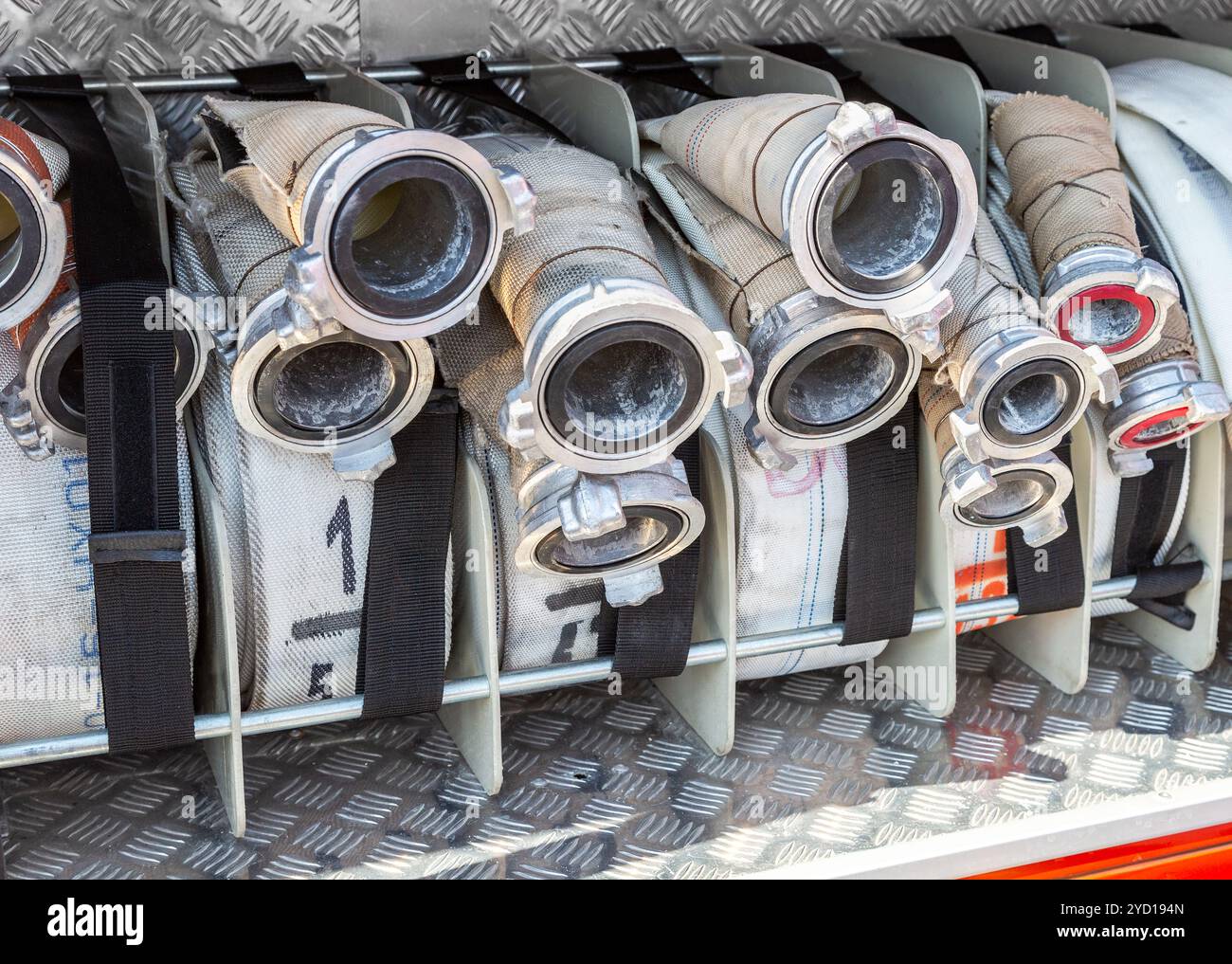 Rescue fire truck equipment Stock Photo - Alamy