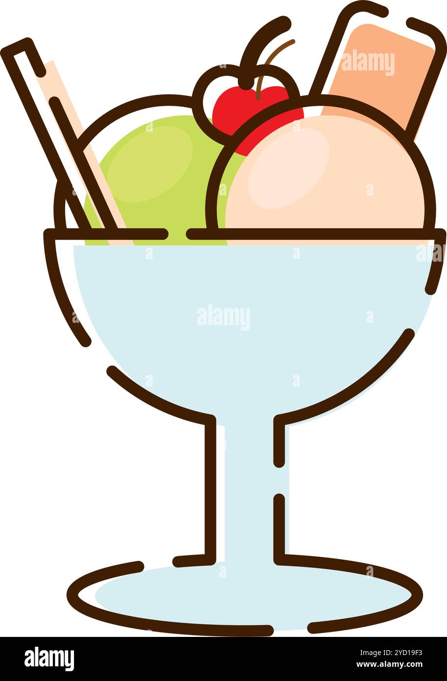 Ice cream sundae icon Vector Stock Vector Image & Art - Alamy