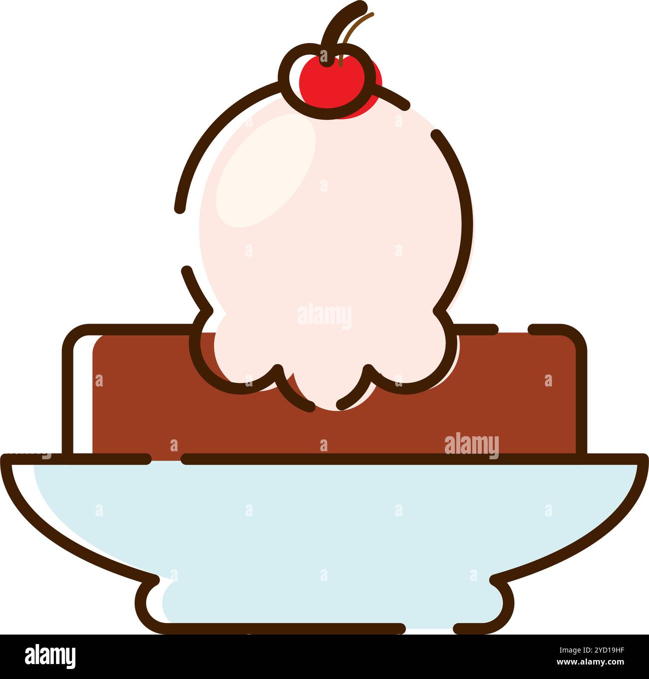 Ice cream sundae icon Vector Stock Vector Image & Art - Alamy