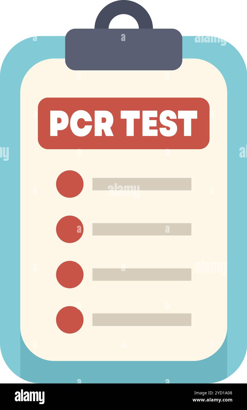 Clipboard showing pcr test results with multiple checkboxes for ...