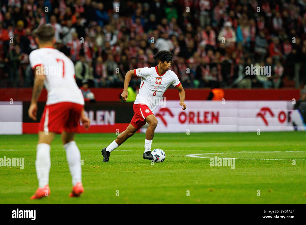 Max Oyedele seen during UEFA Nations League game between national teams ...