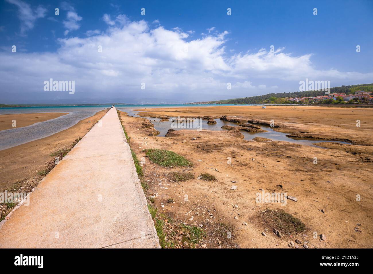 Healthy mud beach in Cizici Soline on Krk island Stock Photo - Alamy
