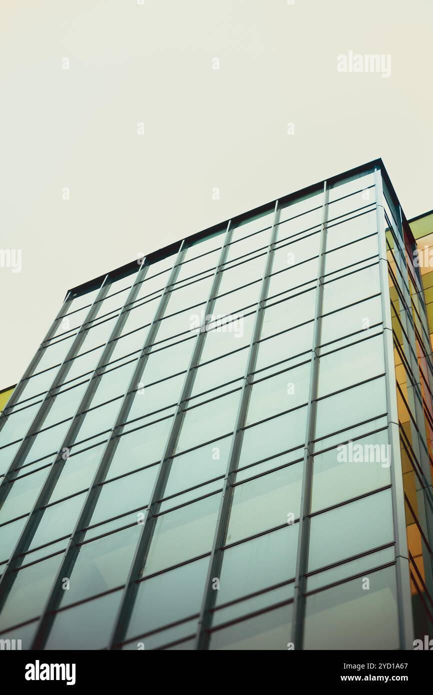 windows of a high multi-storey building. House. windows of a new house ...